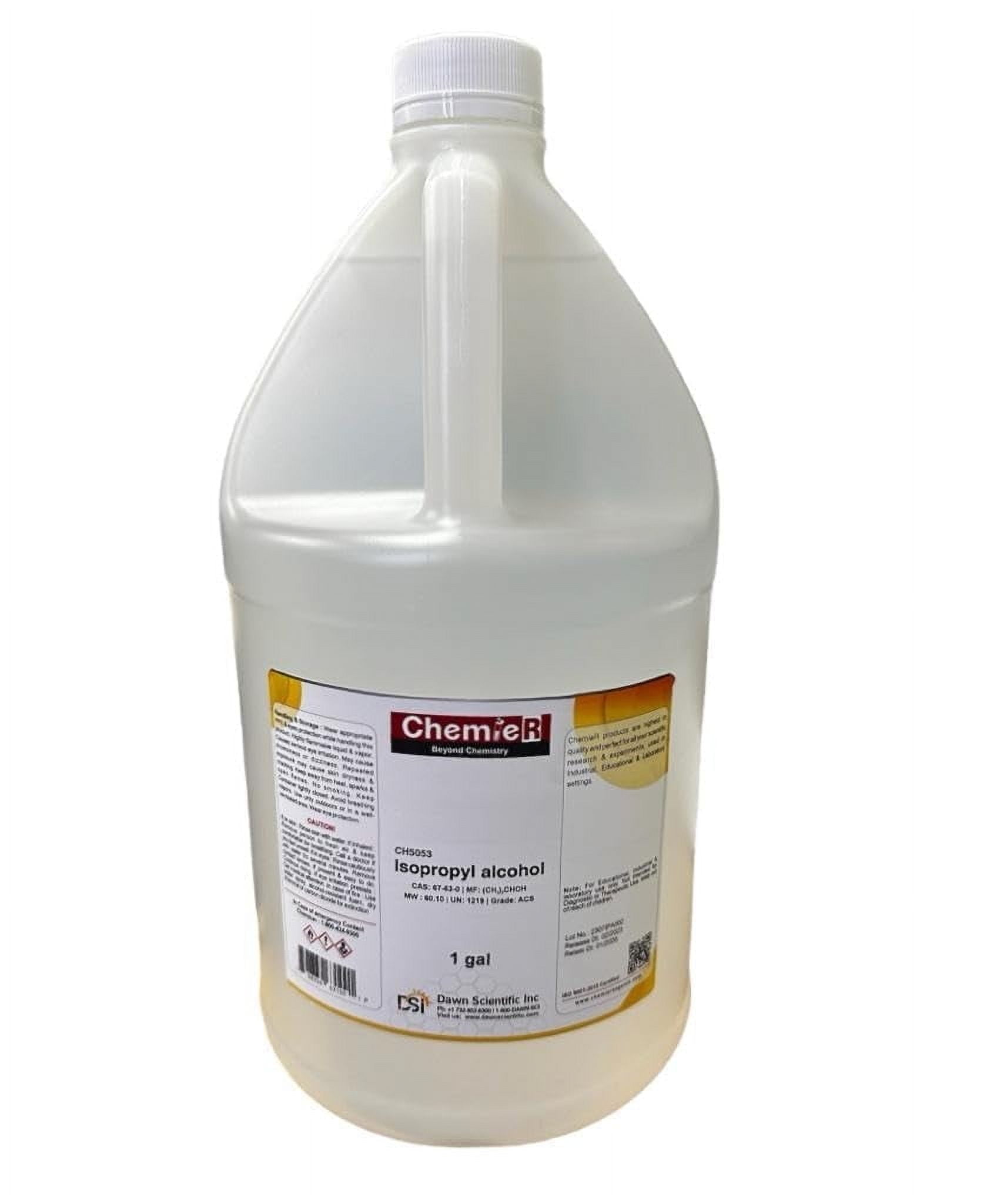 Isopropyl Alcohol (IPA) 99.9% - ACS Reagent Grade - 4X1 Gallon - High ...