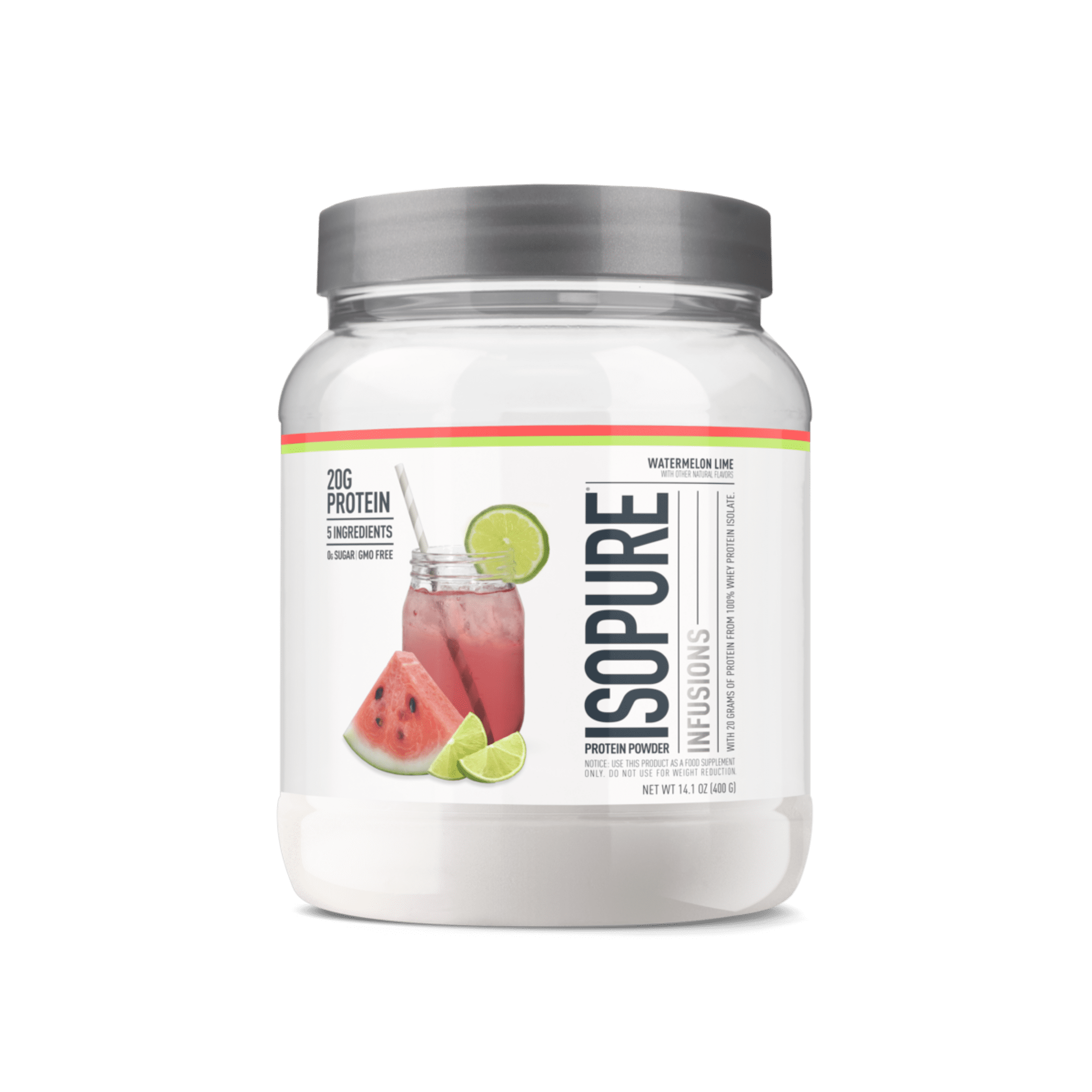Isopure Infusions, 100% Whey Protein Isolate Powder, Muscle Building ...
