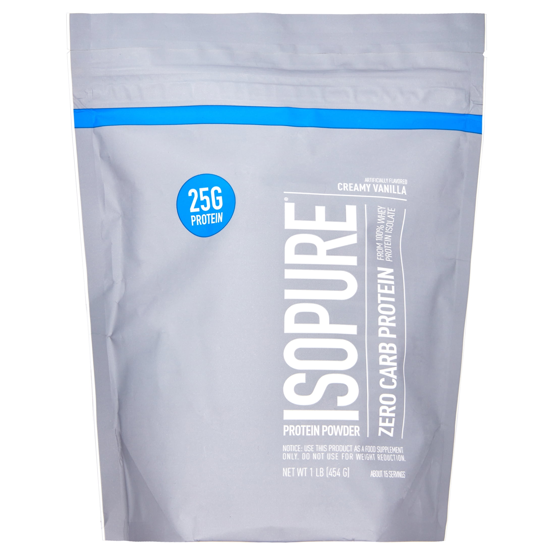 Isopure, Zero Carb 100% Whey Protein Isolate, 25g Protein Powder ...