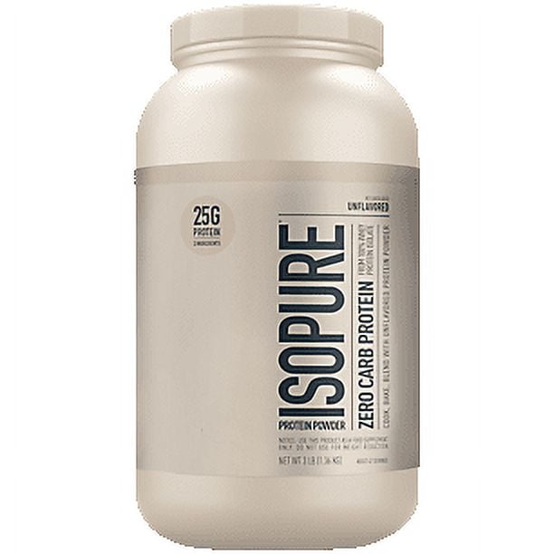 Isopure, Zero Carb 100% Whey Protein Isolate, 25g Protein Powder ...
