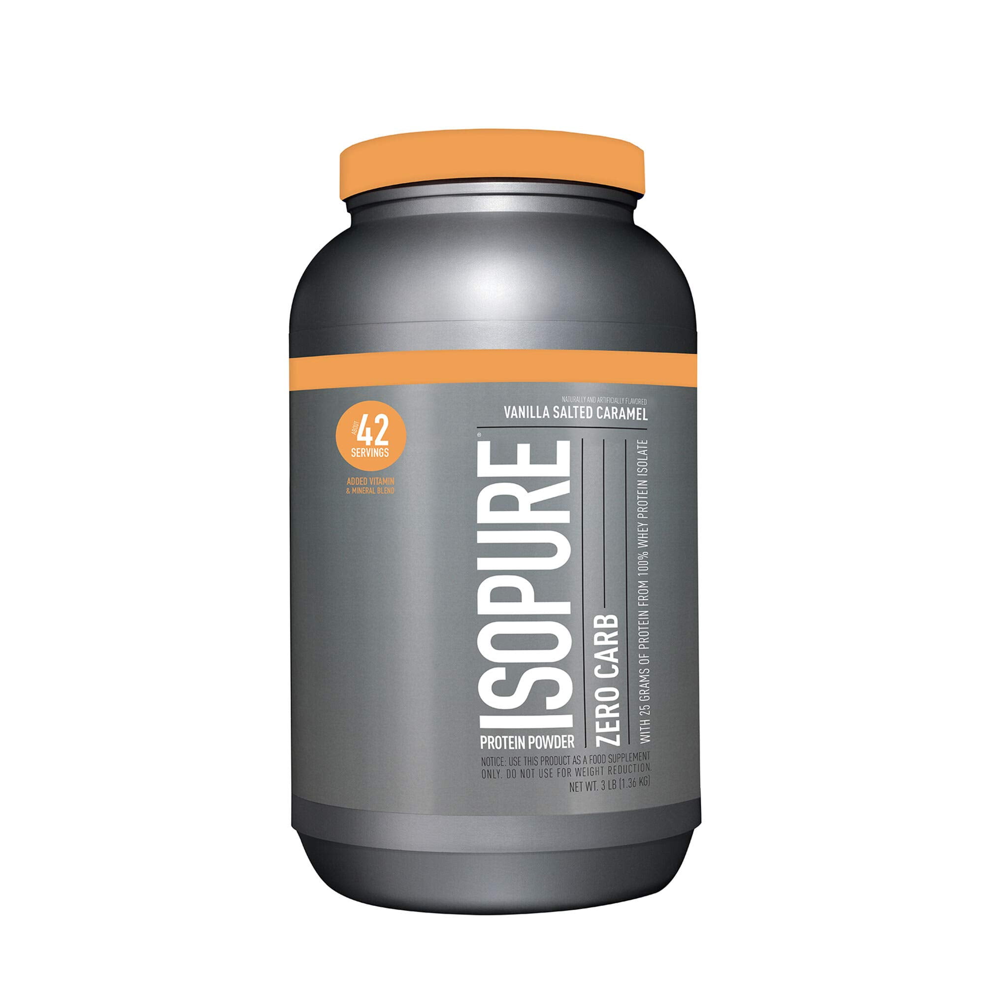 Isopure Zero Carb Whey Protein Isolate, 25g Protein Powder, Vanilla ...