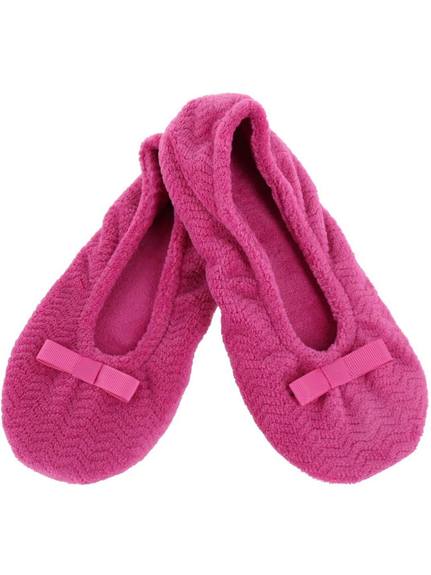 Isotoner Chevron Microterry Ballerina Slipper (Women) - Walmart.com