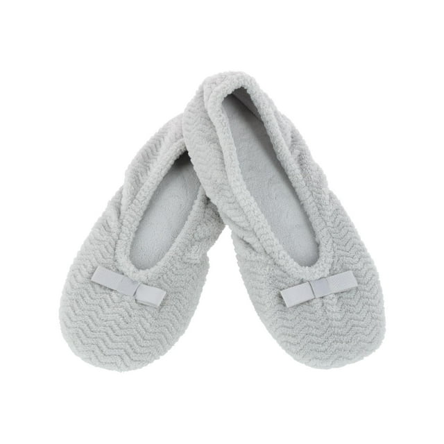 Isotoner Chevron Microterry Ballerina Slipper (Women) - Walmart.com
