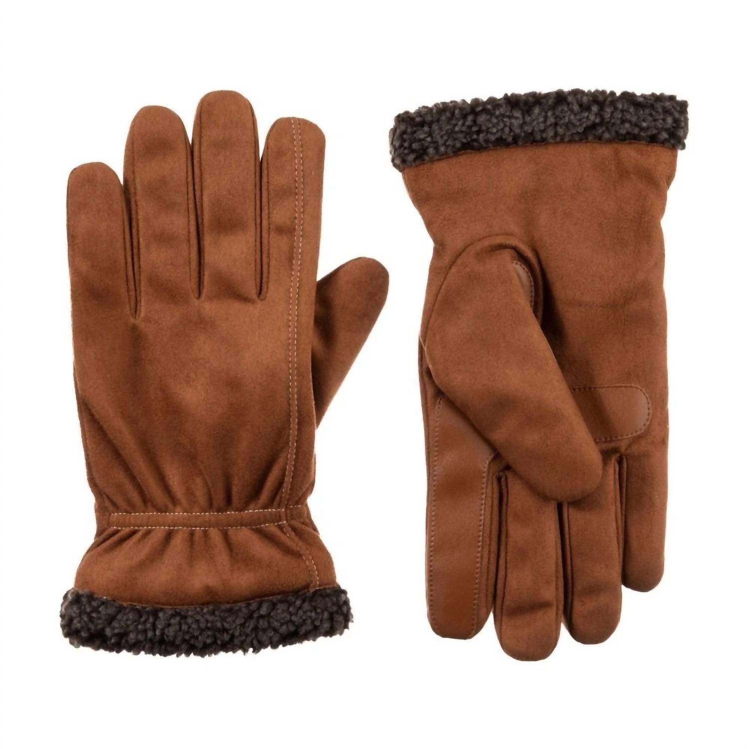 Isotoner Men’S Recycled Microsuede And Berber Glove - Walmart.com
