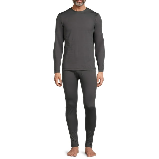 Isotoner Men's Brushed Top and Pants Base Layer Set, 2-Piece - Walmart.com