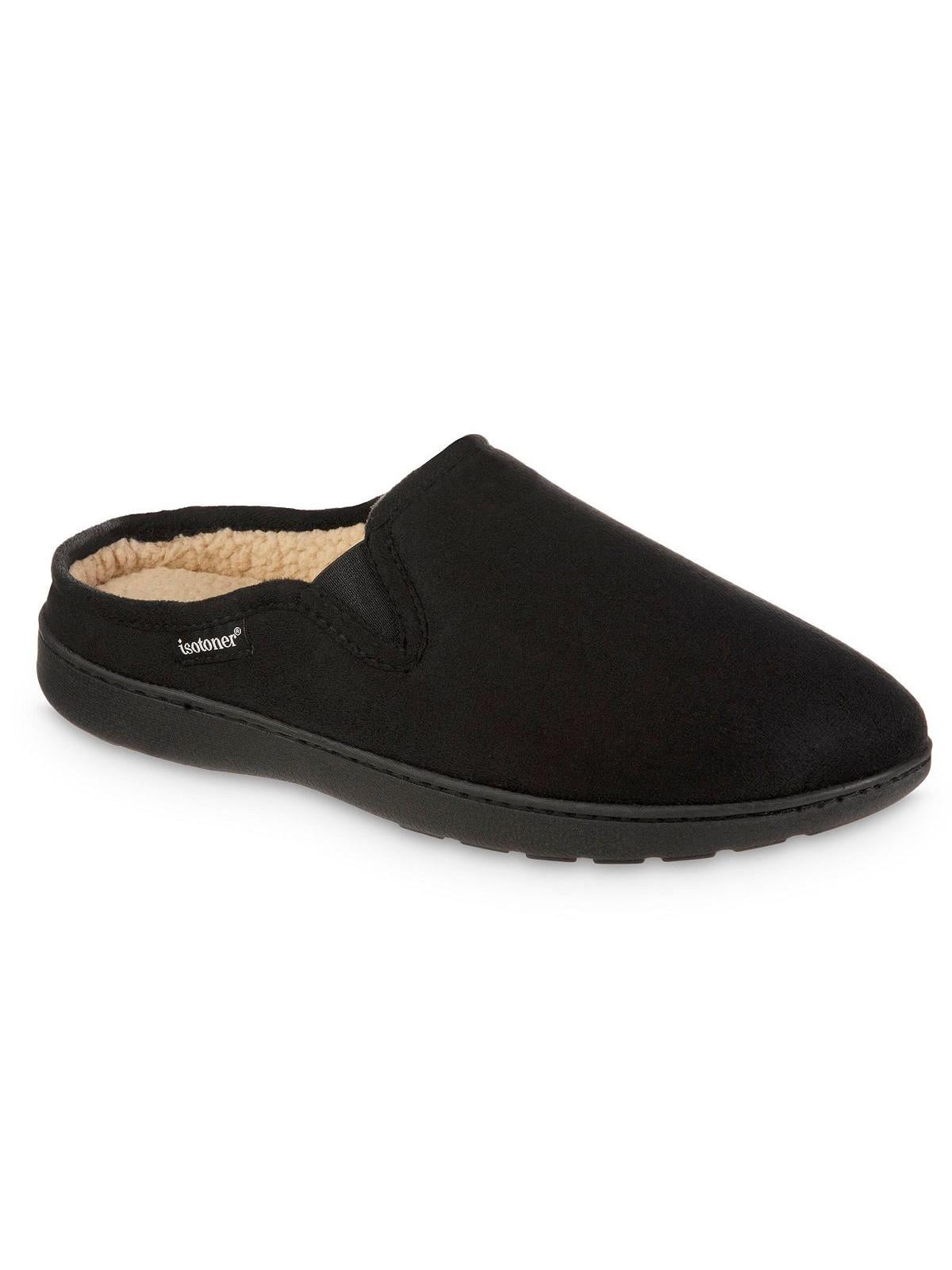Isotoner Mens Faux Suede Slip On Slide Slippers - Walmart.com