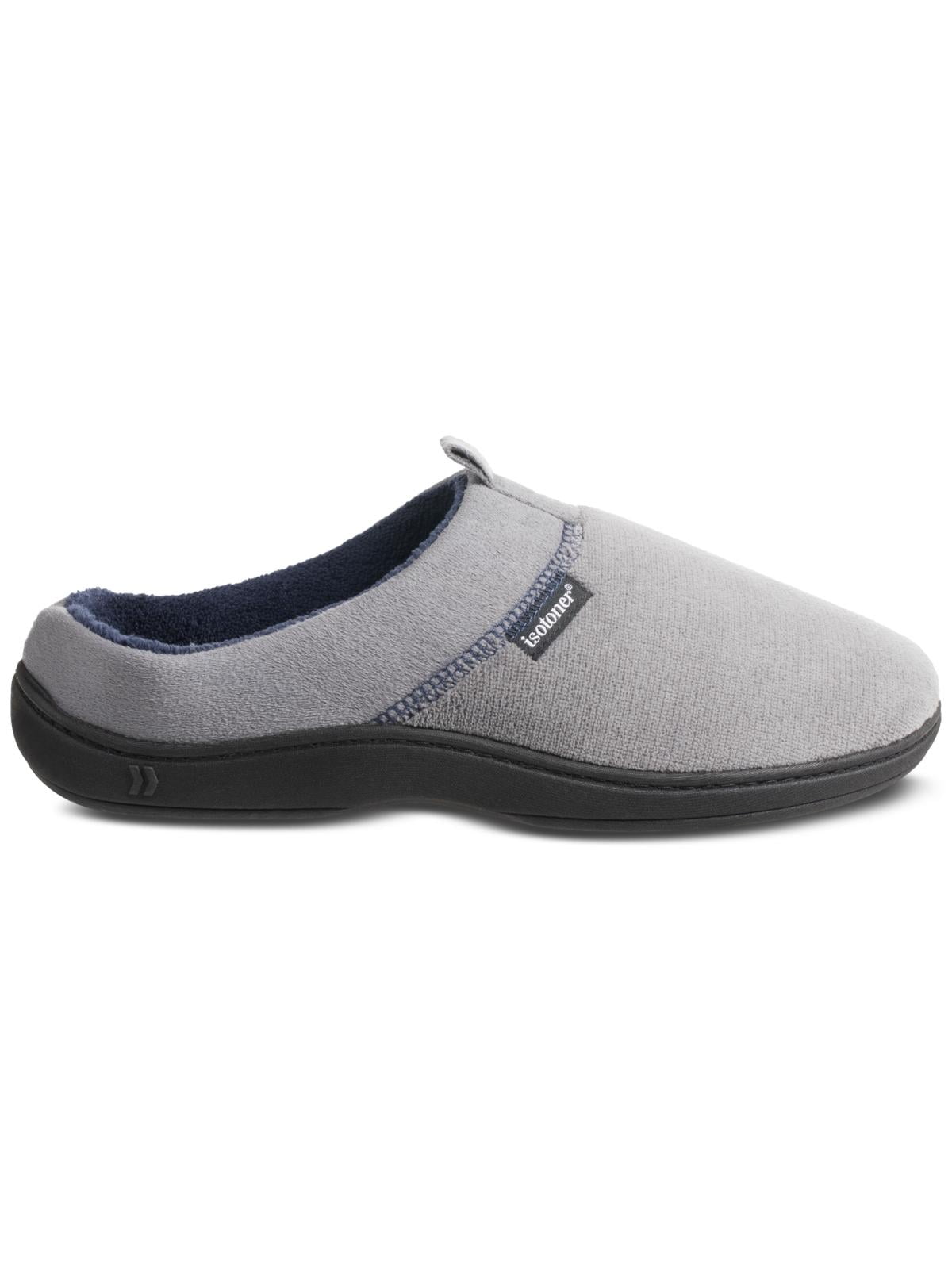 Isotoner Mens Jared Fleece Slip On Slide Slippers - Walmart.com