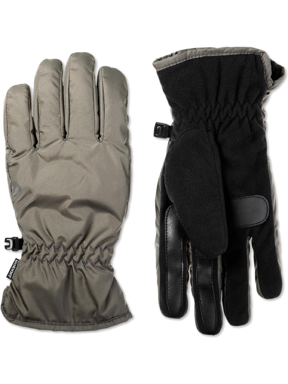 Isotoner Mens Smart Dri Fleece Lined Touch Screen Winter Gloves ...