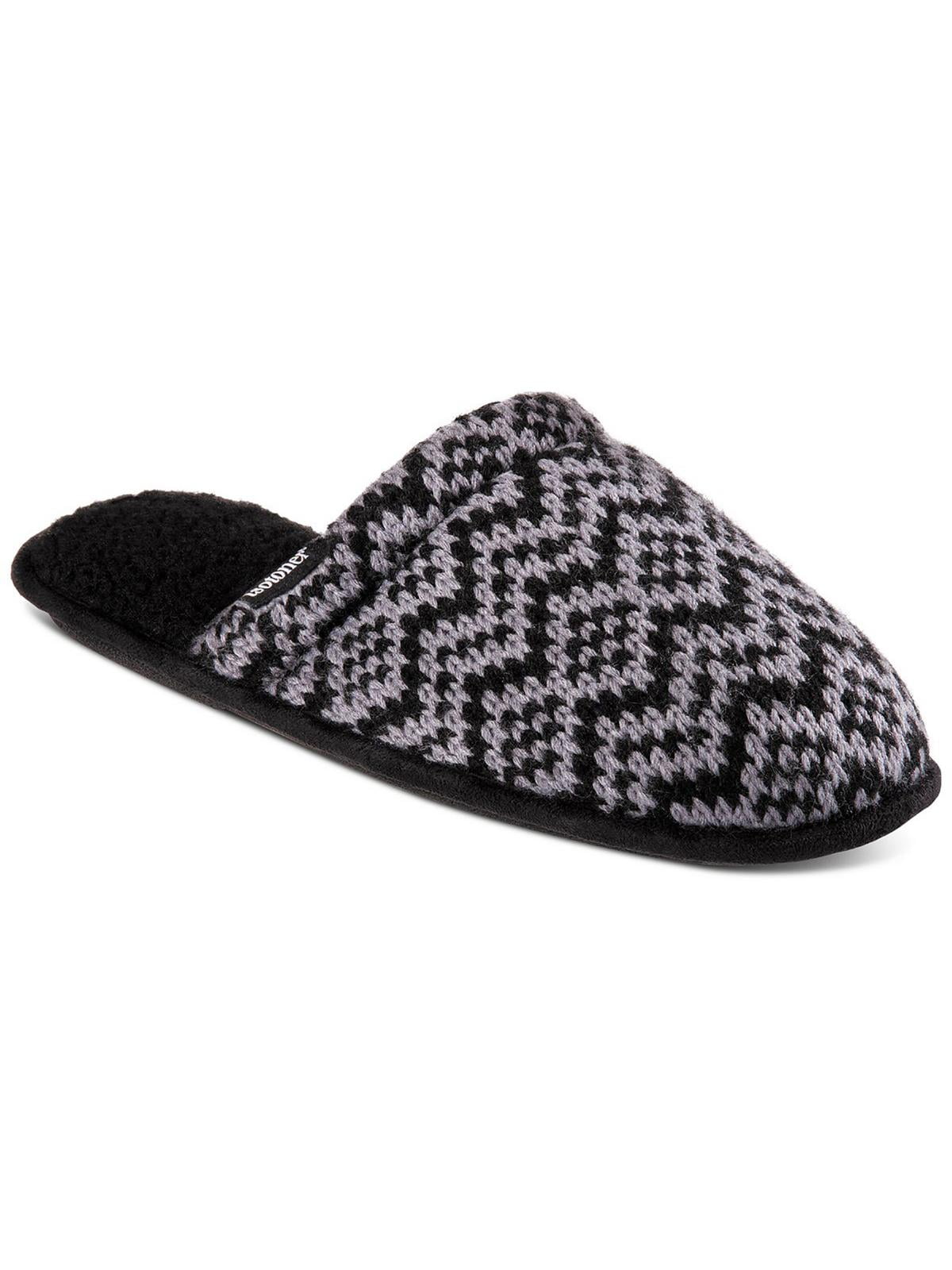 Isotoner Mens Wallace Faux Shearling Chervon Slide Slippers - Walmart.com