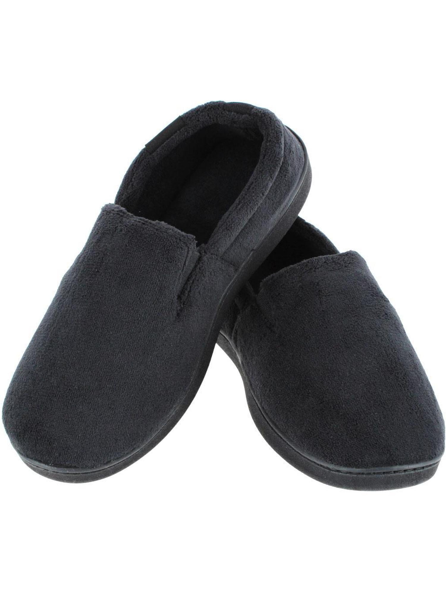Isotoner Microterry Jake Closed-Back Slippers (Men) - Walmart.com
