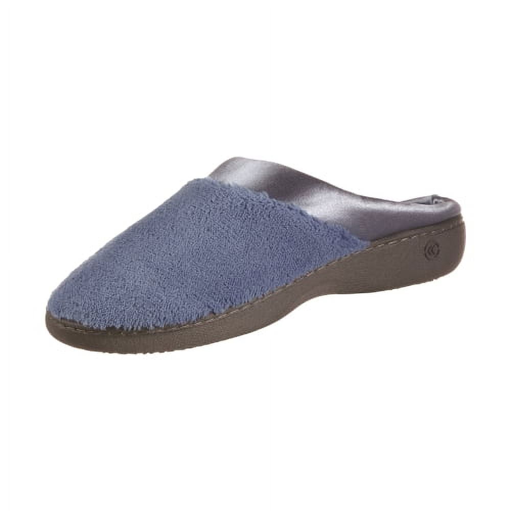 Isotoner Microterry Pillowstep Satin Clog Slipper (Women) - Walmart.com
