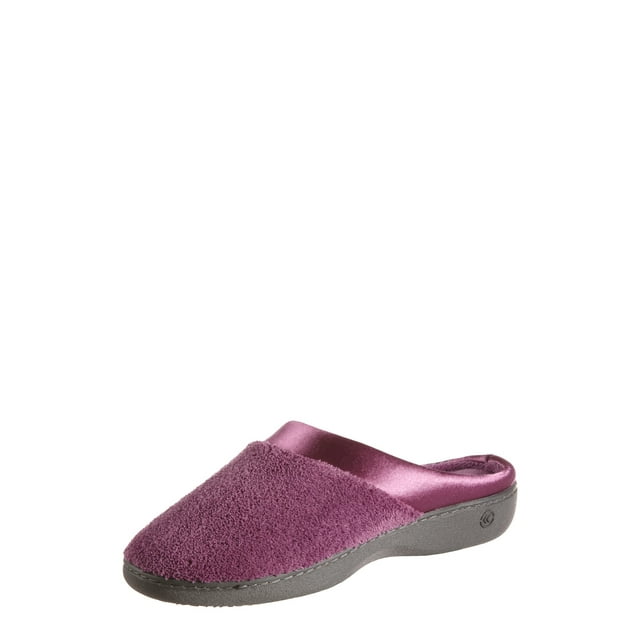 Isotoner Microterry Pillowstep Satin Clog - Walmart.com
