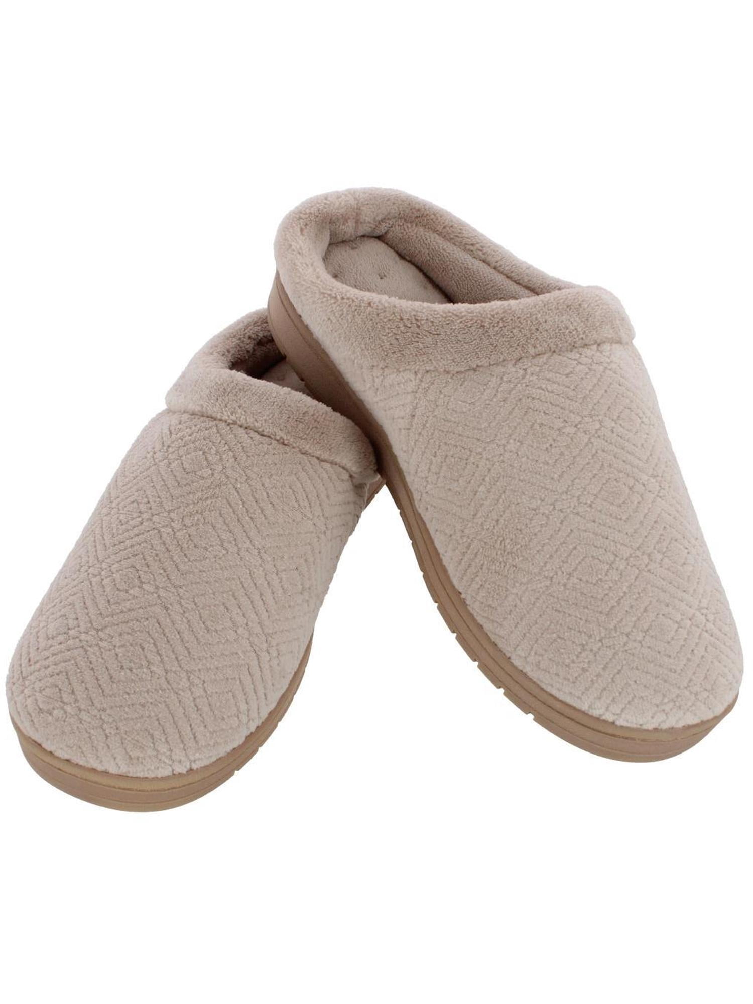 Isotoner Sculpted Microterry Hoodback Clog Slippers (Women) - Walmart.com
