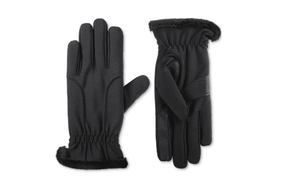 Isotoner Signature Women's Lined Water-Repellent Gloves - Black ...