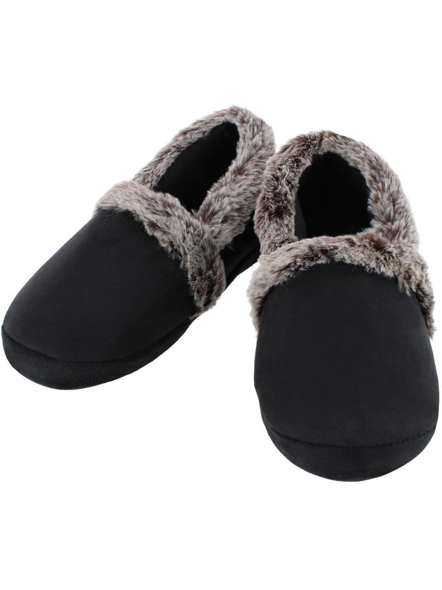 Isotoner Signature Womens Womens A-Line Eco Comfort Slippers, Black ...