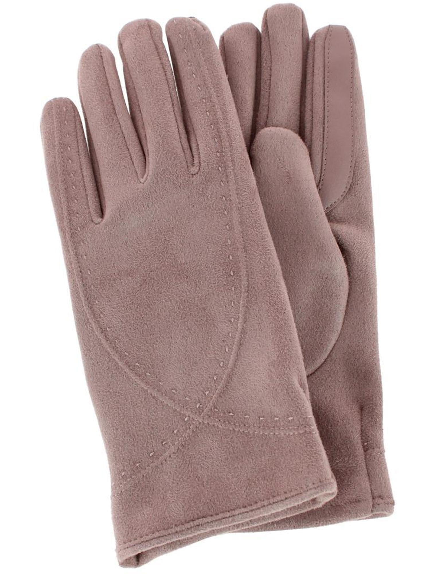 Isotoner SmartDri Microfiber Winter Driving Glove with Stitch Detail ...