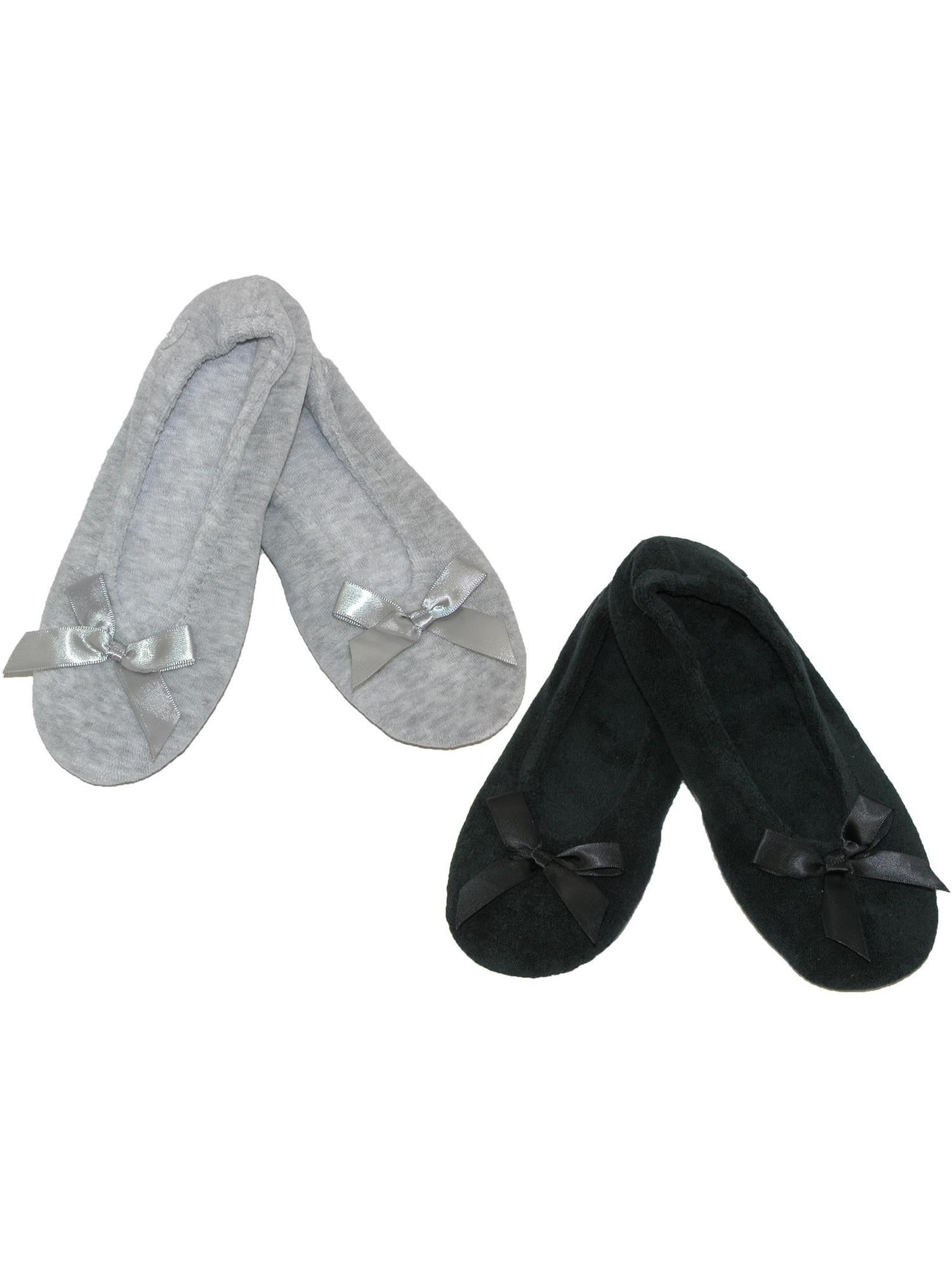 Isotoner Terry Classic Ballerina Slippers (Pack of 2) (Women) - Walmart.com
