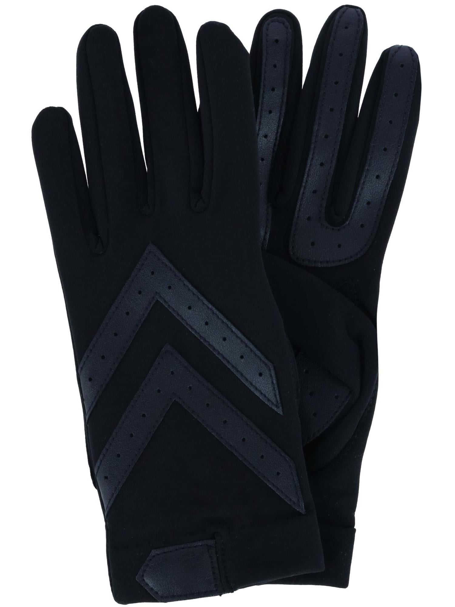 Isotoner Women's Touchscreen Winter Driving Gloves, Chevron Design ...