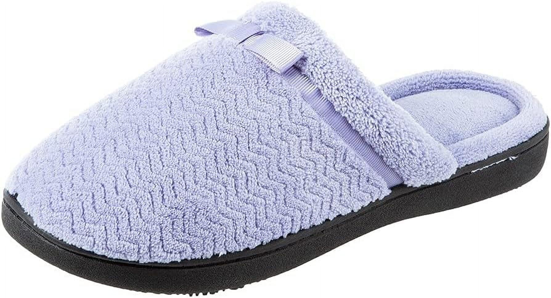 Isotoner Women's Chevron Slip on Clog Slippers with Moisture Wicking ...