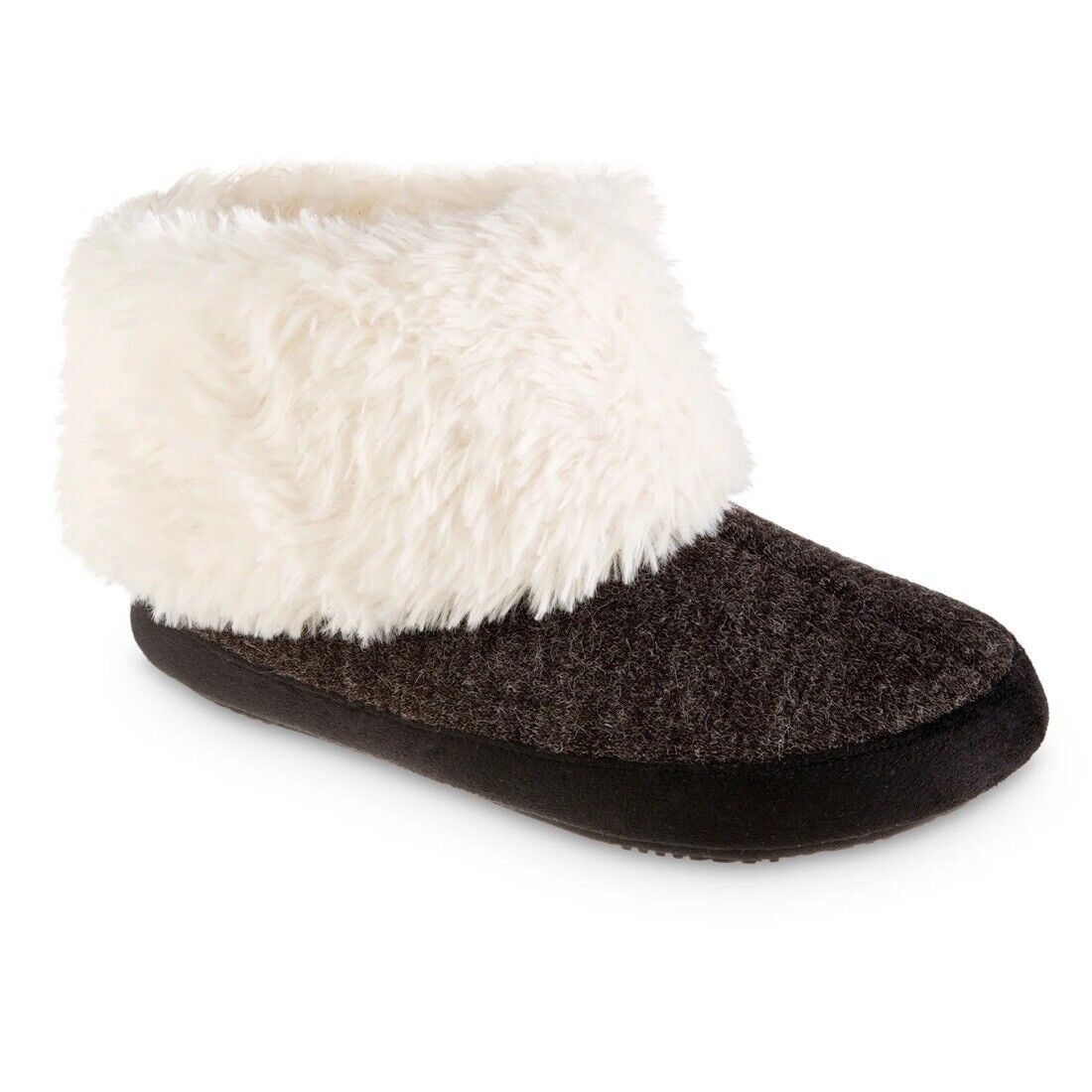 Isotoner Women's Heather Knit Marisol Boot ECO Comfort Slippers - 8528 ...