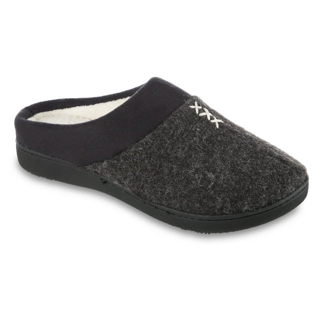 Isotoner Women's Memory Foam Heather Knit Marisol Hoodback ECO Comfort ...