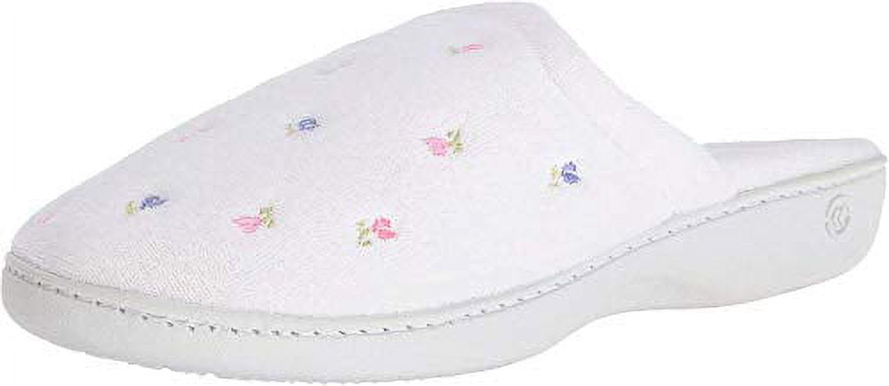 Isotoner Women's Terry Slip on Clog Slipper with Memory Foam - 96005 ...