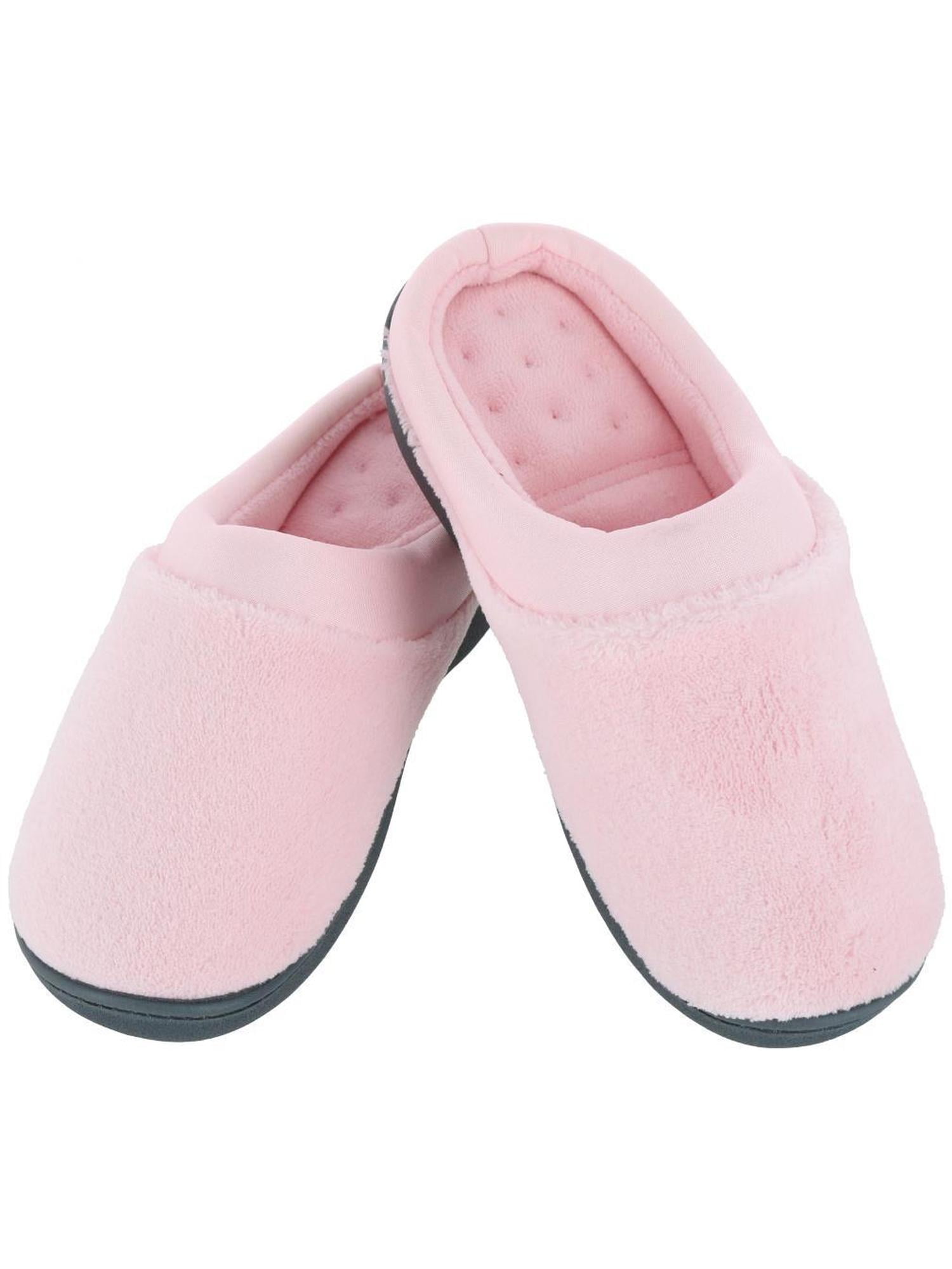 Isotoner Women's Terry and Satin Slip on Cushioned Slipper AZO-7/8 ...
