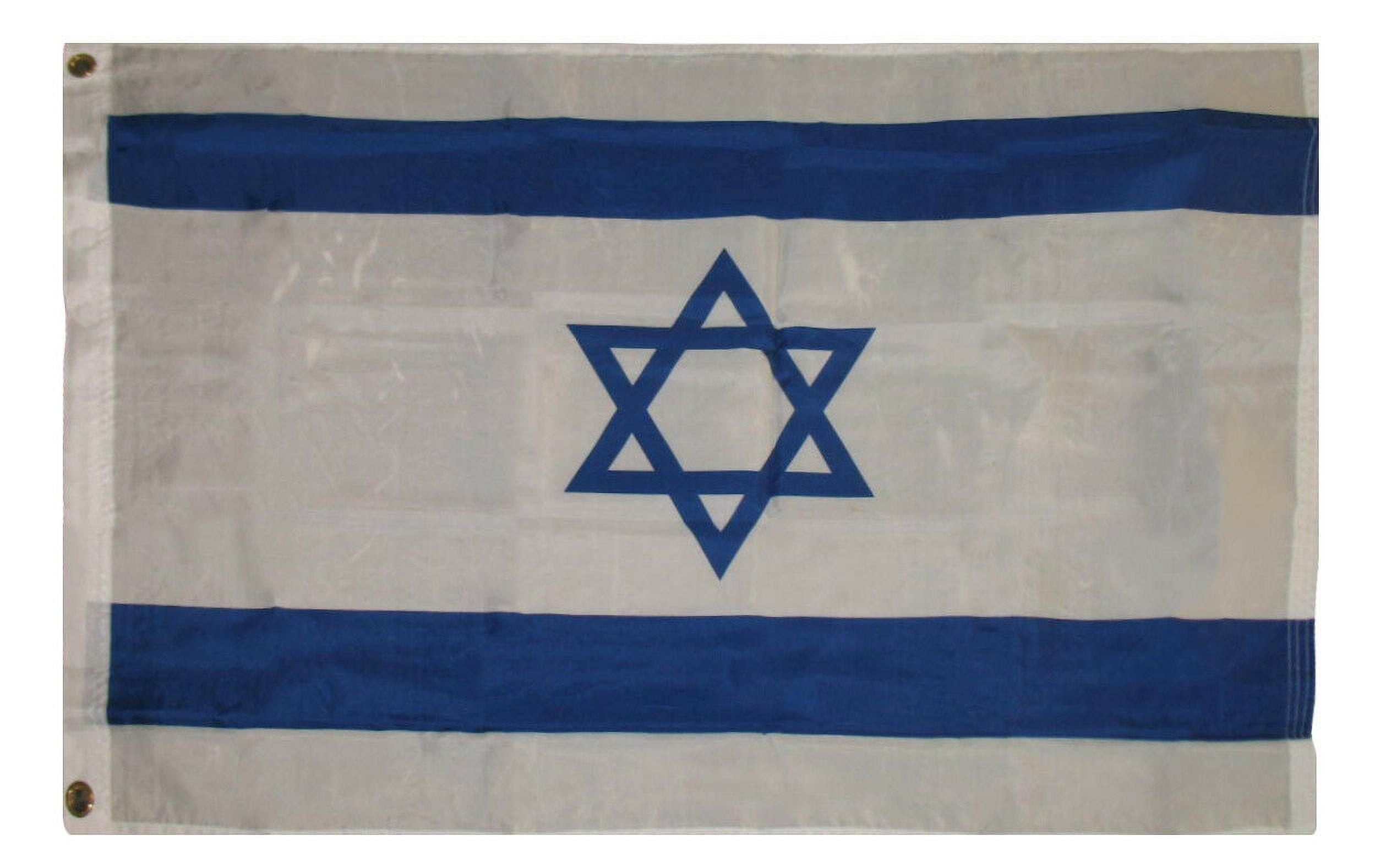 Israel 2x3ft Flag of Israel Israeli Flag 2x3 House Flag 100D SUPER POLY ...