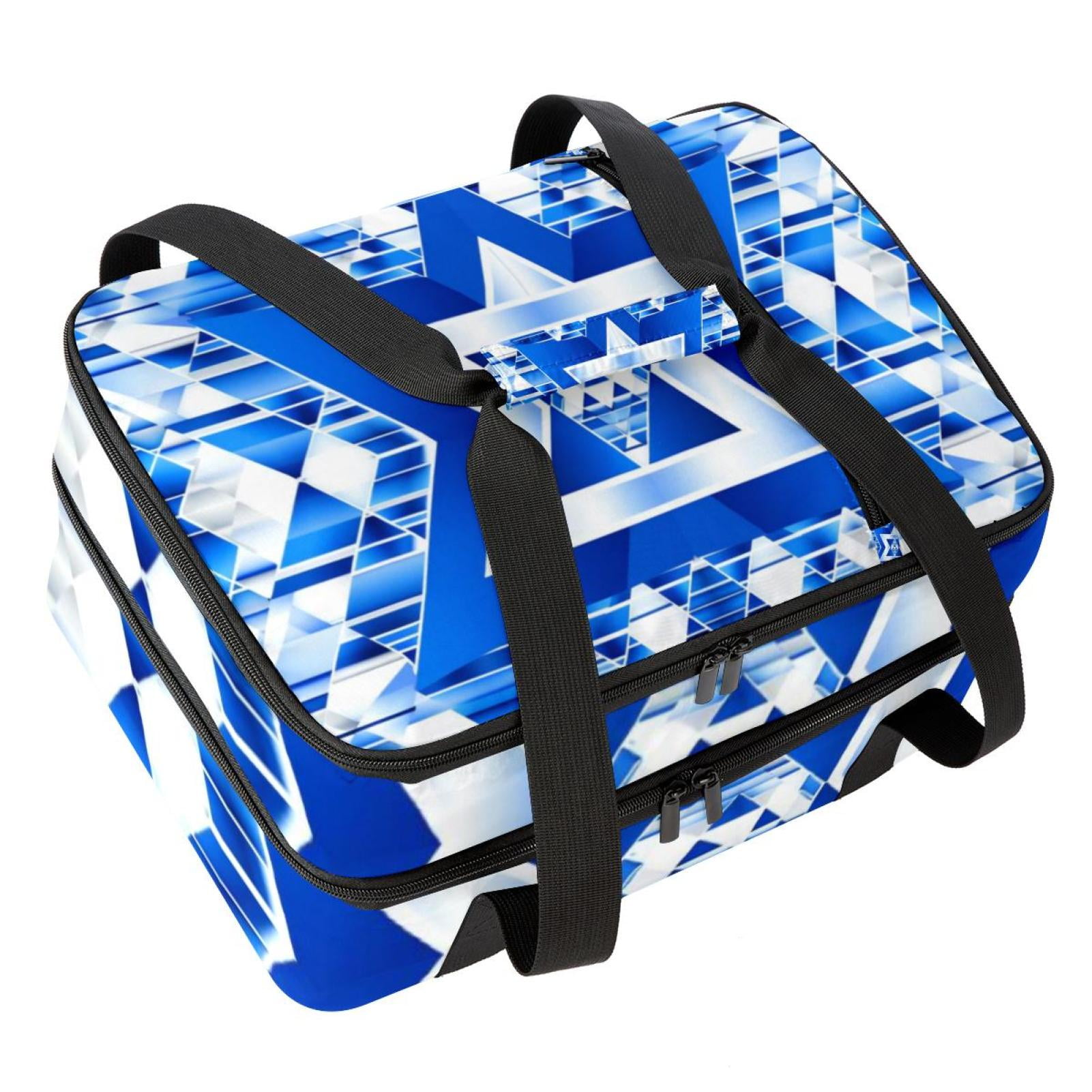 Israel Double Layered Insulated Lunch Bag with Two Compartments, Large ...