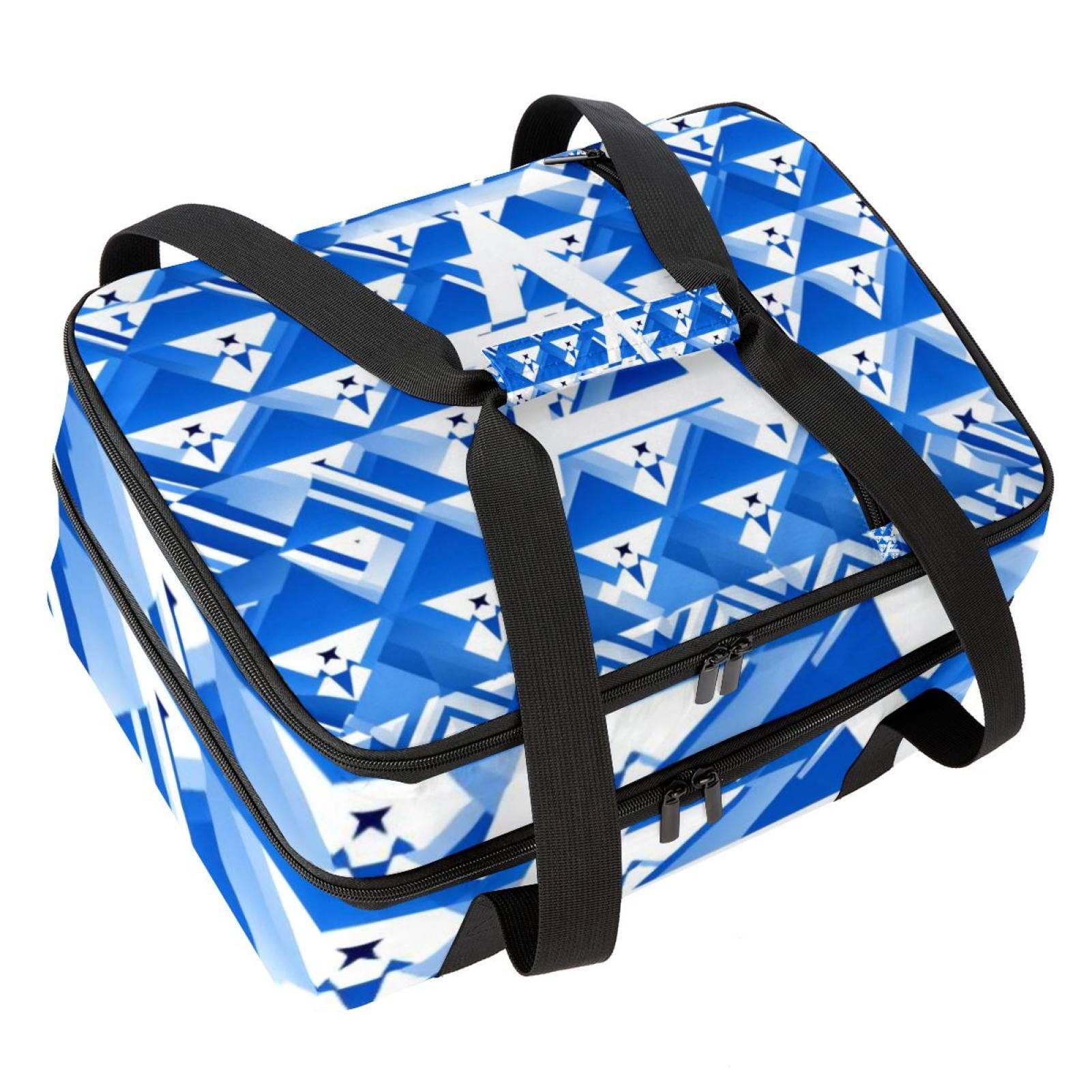 Israel Double Layered Insulated Lunch Bag with Two Compartments, Large ...