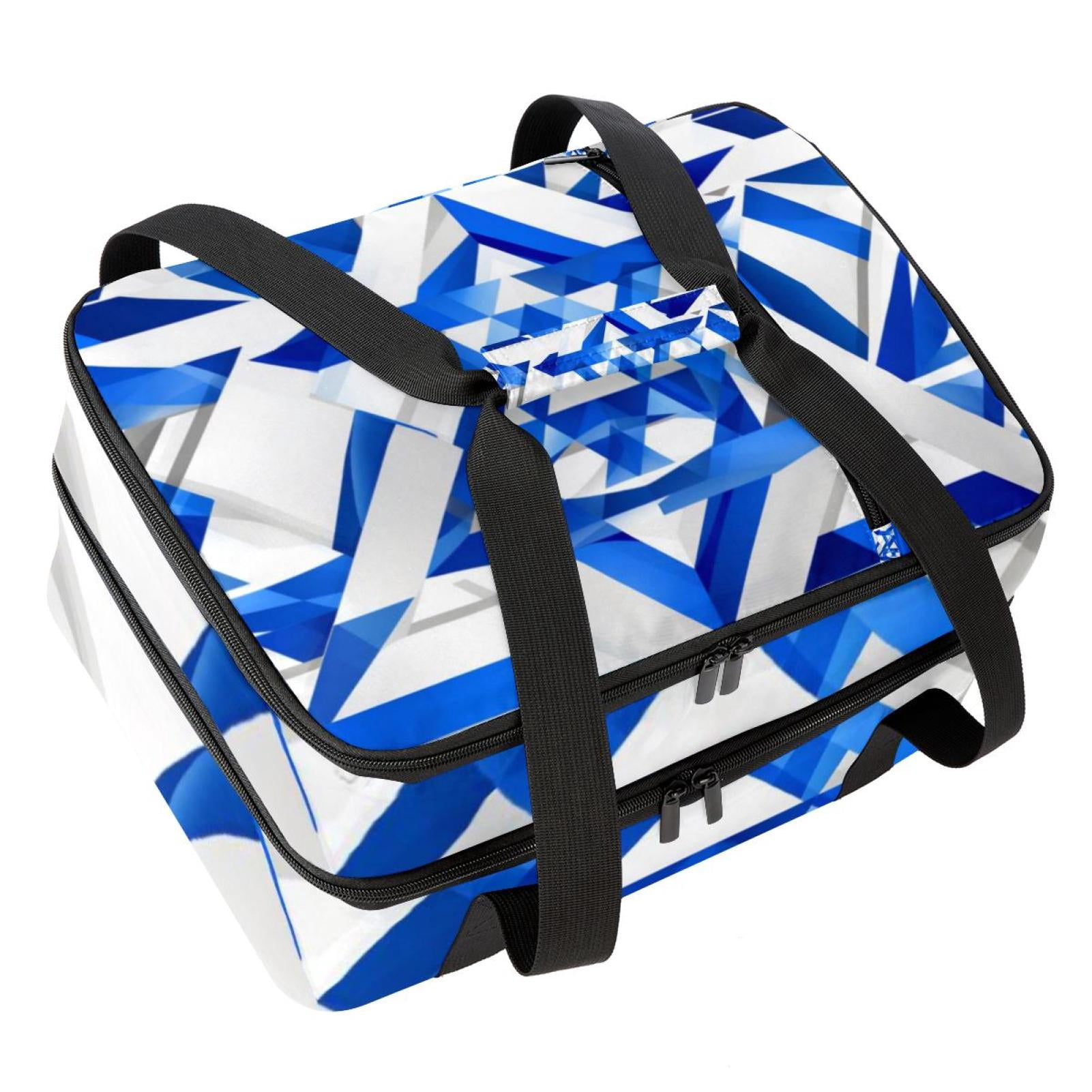 Israel Double Layered Insulated Lunch Bag with Two Compartments, Large ...