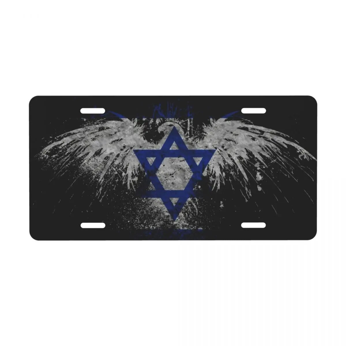 Israel Flag Car License Plate Number Metal License Plate Decor Wall Bar ...