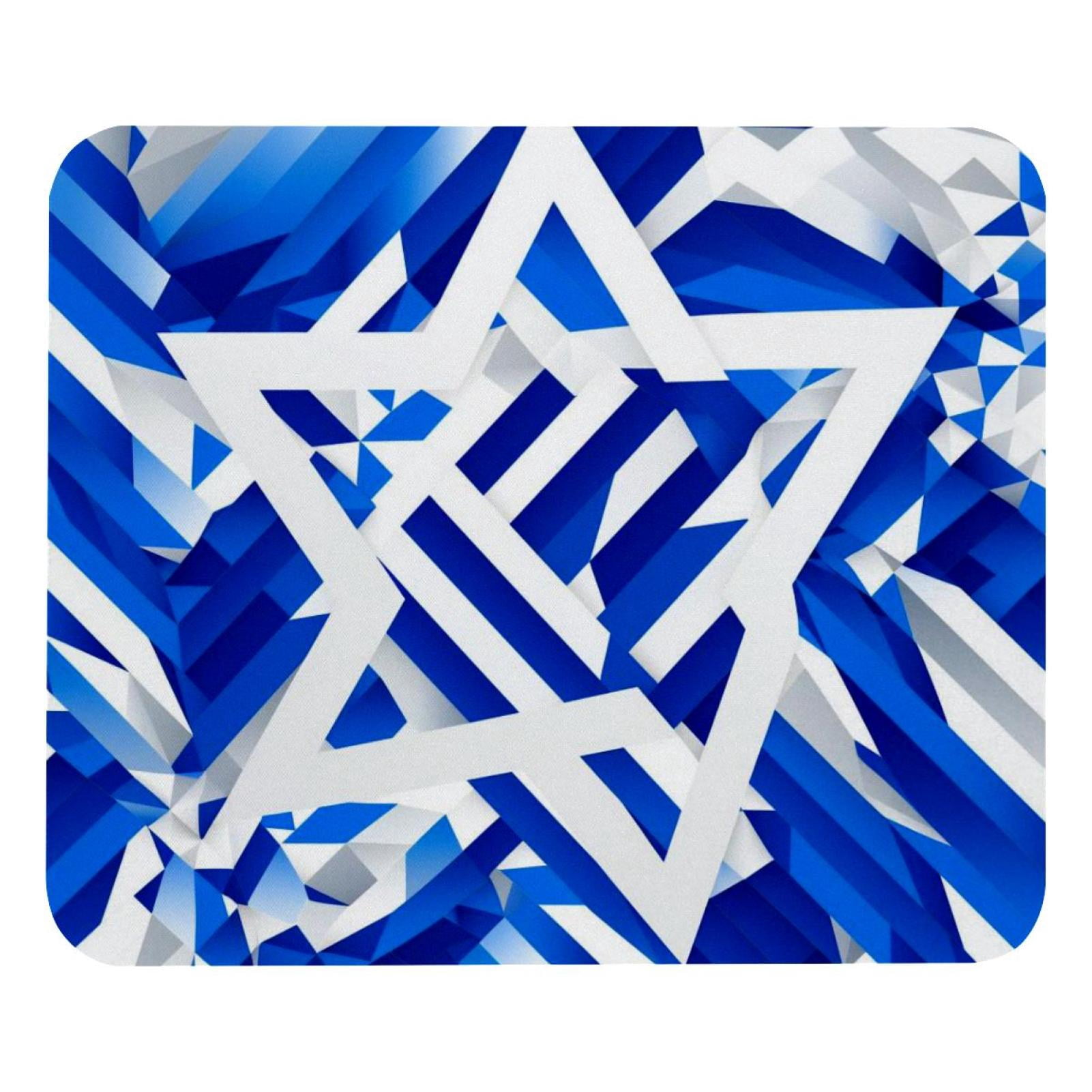 Israel Flag Computer Mouse Pad,Rubber Mouse Mat for Gaming, Office ...