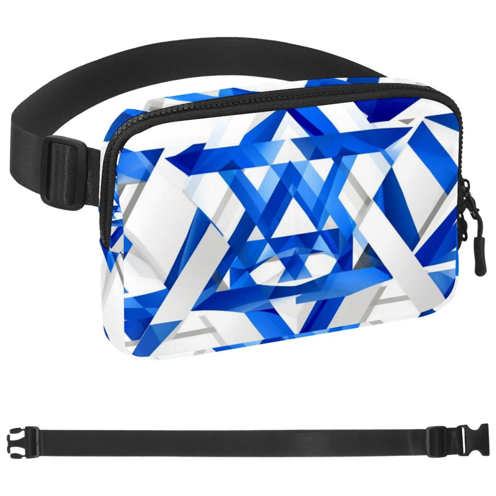 Israel Flag Fanny Pack for Men Women, Crossbody Waist Bag Pack, Belt ...