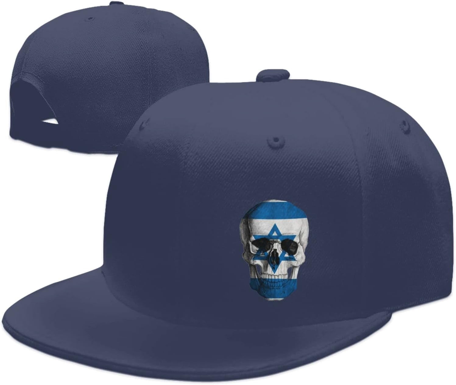 Israel Flag Israel Skull Flat Bill Hats for Men Baseball Cap - Walmart.com