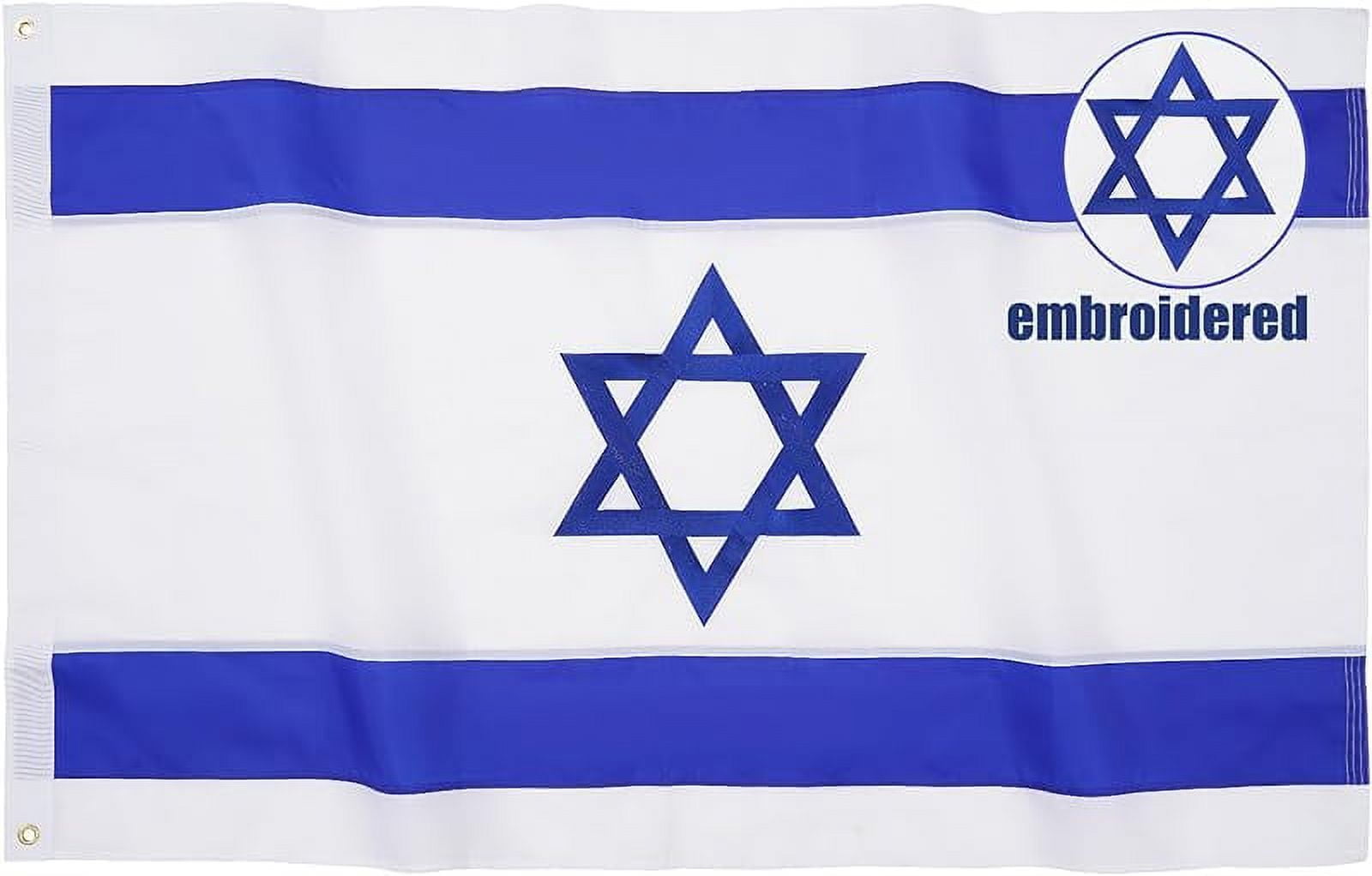 Israel Flag Israeli Outdoor Flag 3X5 Sewn Stripes Large Flags Heavy ...
