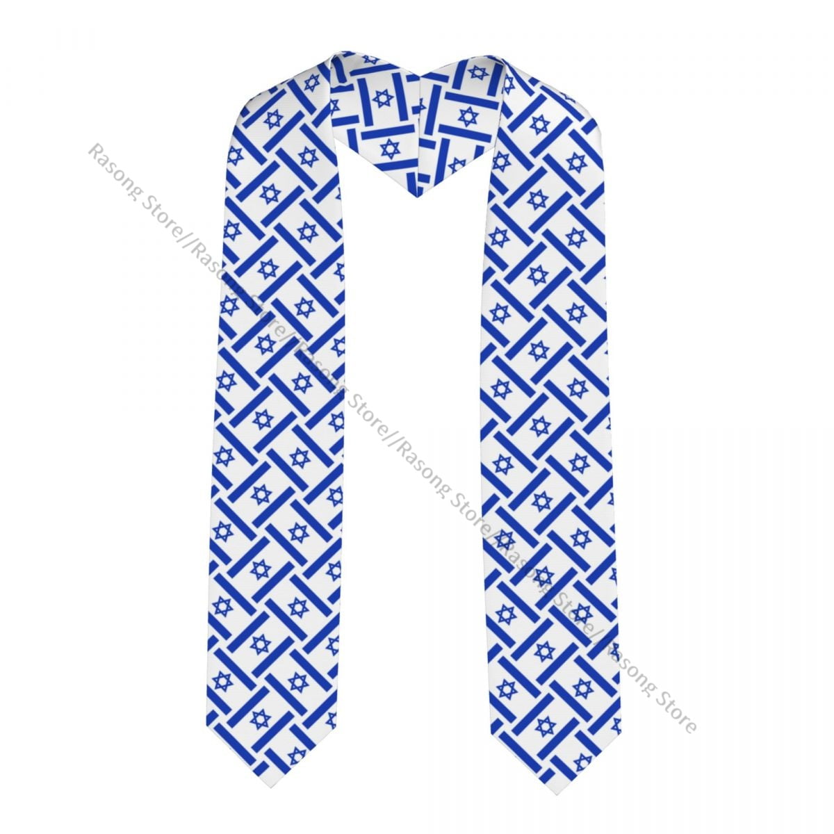 Israel Flag Print Unisex Adult Graduation Stole Shawl for Academic ...
