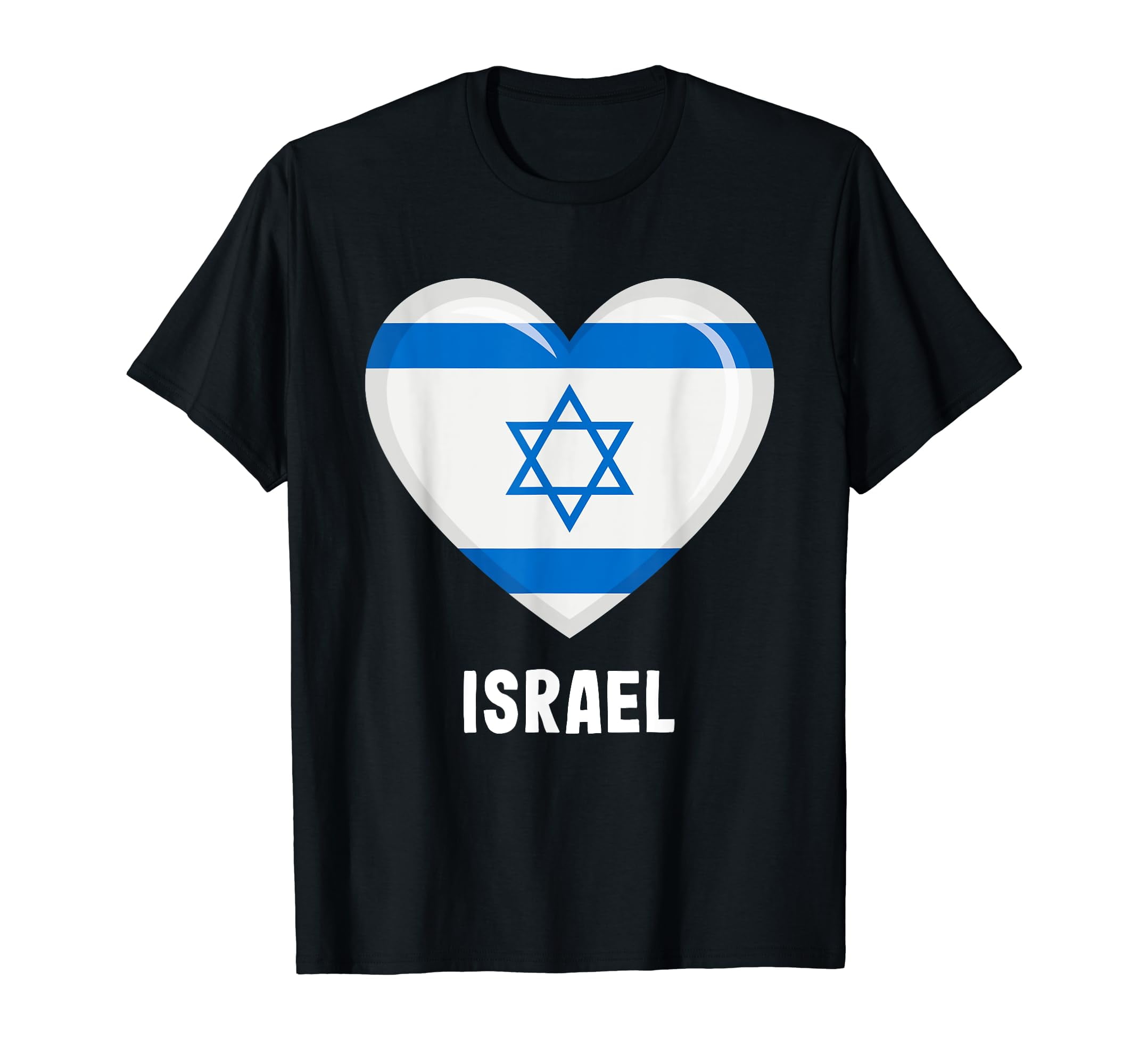 Israel Flag Shirt | Israeli T-Shirt Black Tee - Walmart.com