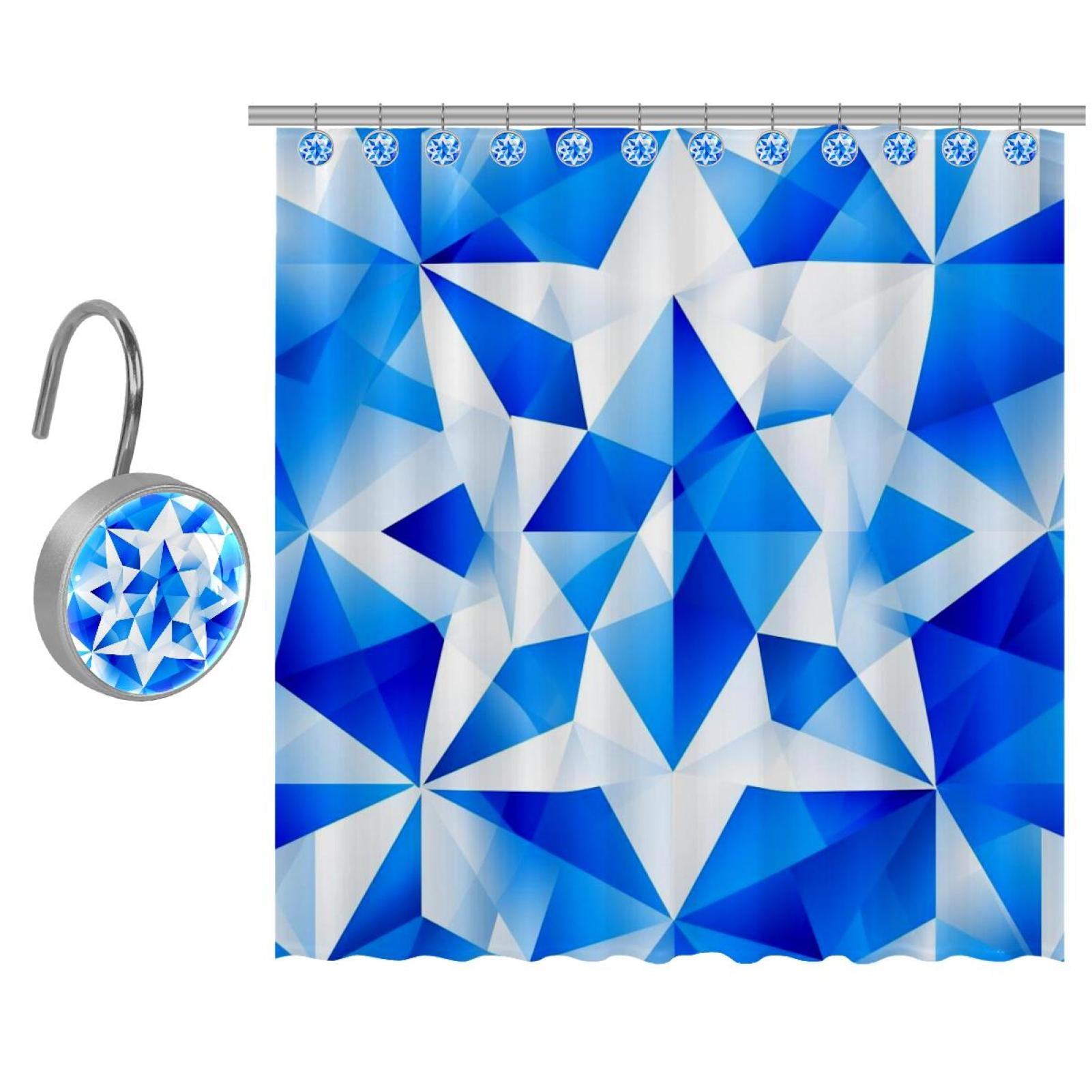 Israel Flag Shower Curtain Set for Bathroom - Walmart.com