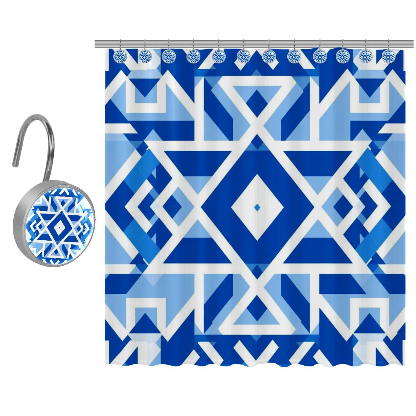 Israel Flag Shower Curtain Set for Bathroom - Walmart.com