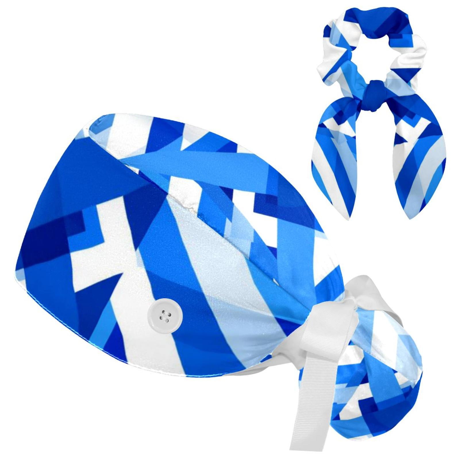 Israel Flag Working Cap with Button & Sweatband Adjustable Unisex Tie ...