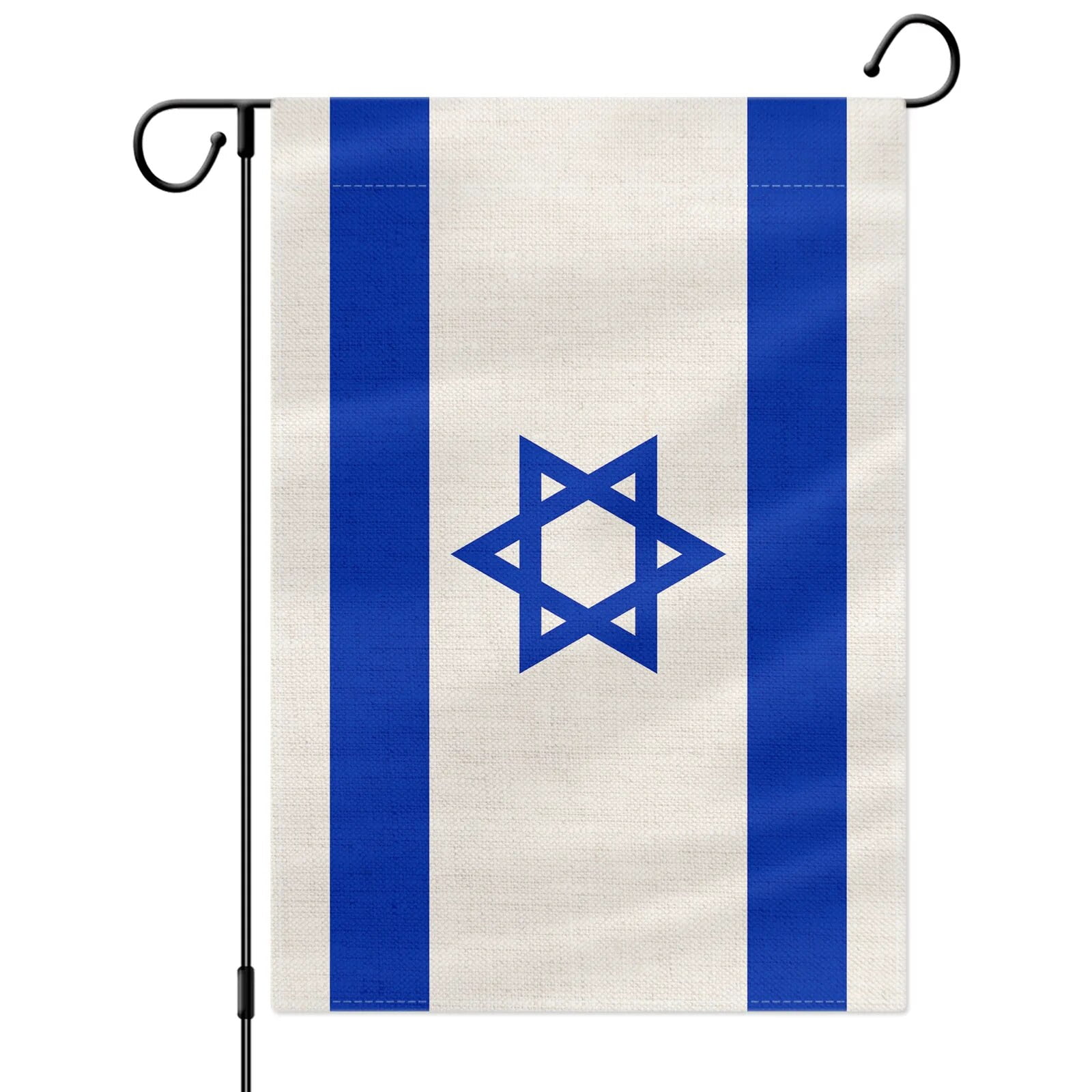 Israel Garden Flag Israeli National Flag 12x18 inch Double Sided Burlap ...