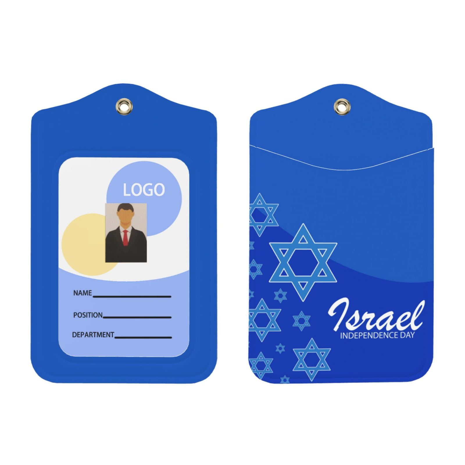 Israel Independence Day Id Card Badge Leather Holder Case Protector For ...