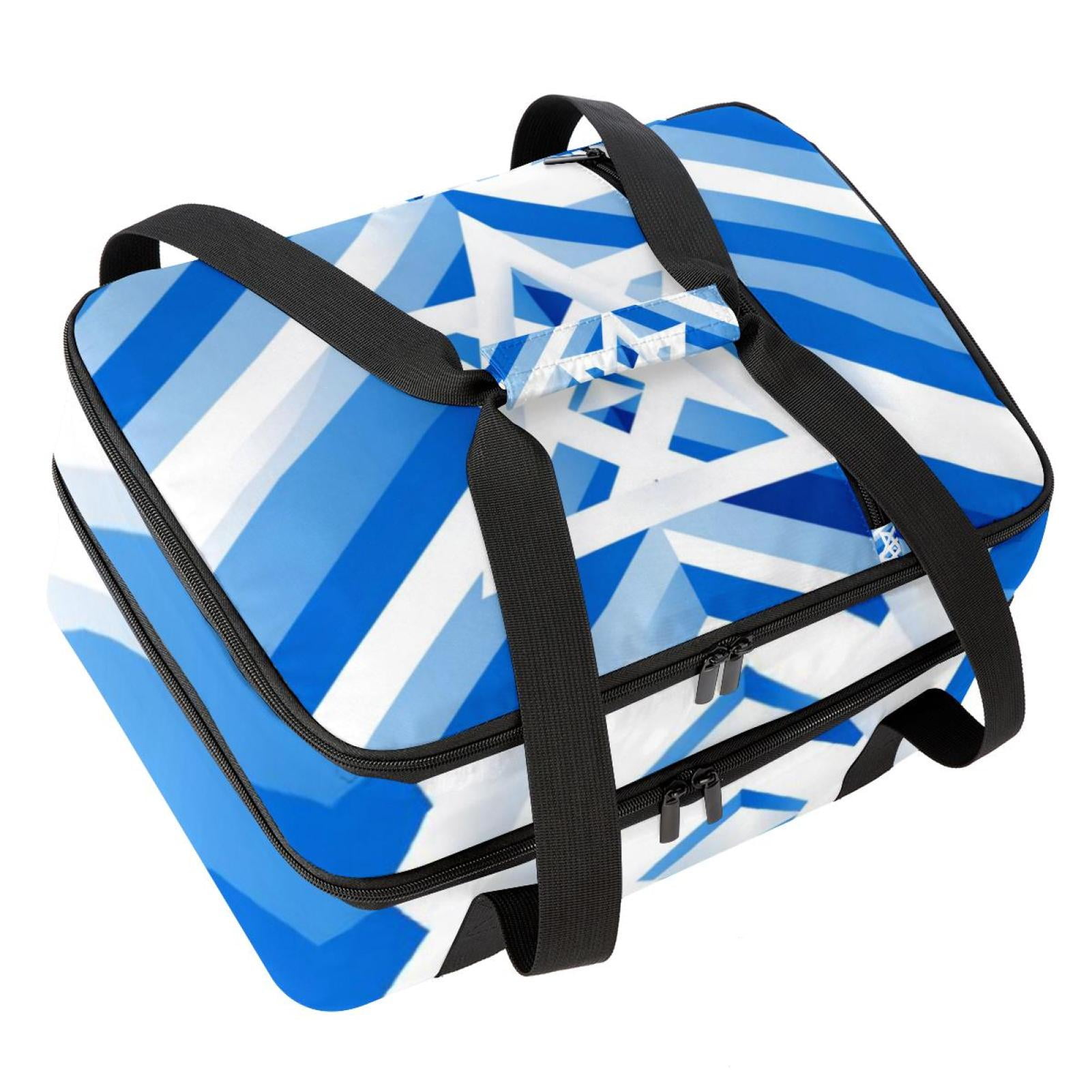 Israel Insulated Double Layered Lunch Bag with Two Compartments, Large ...