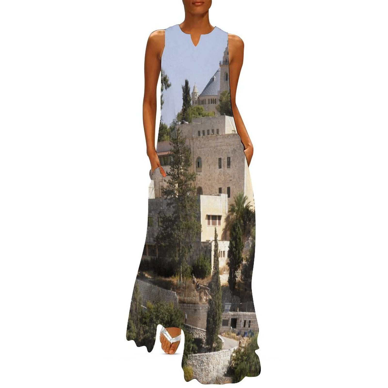 Israel Jerusalem. Near Mount Zion. Long Dress wom long dresses Eving ...