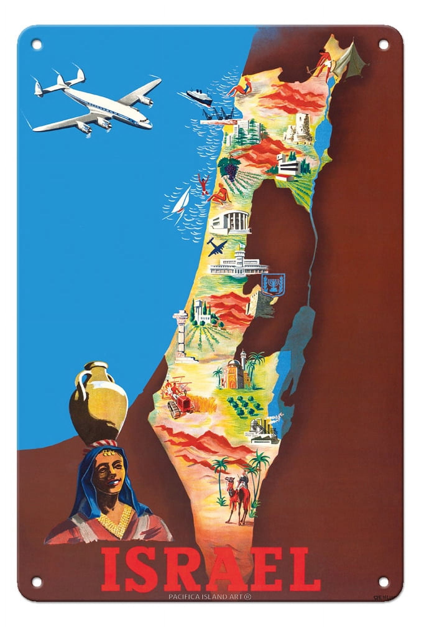 Israel - Lockheed Constellation (Connie) over Tel-Aviv Jerusalem ...