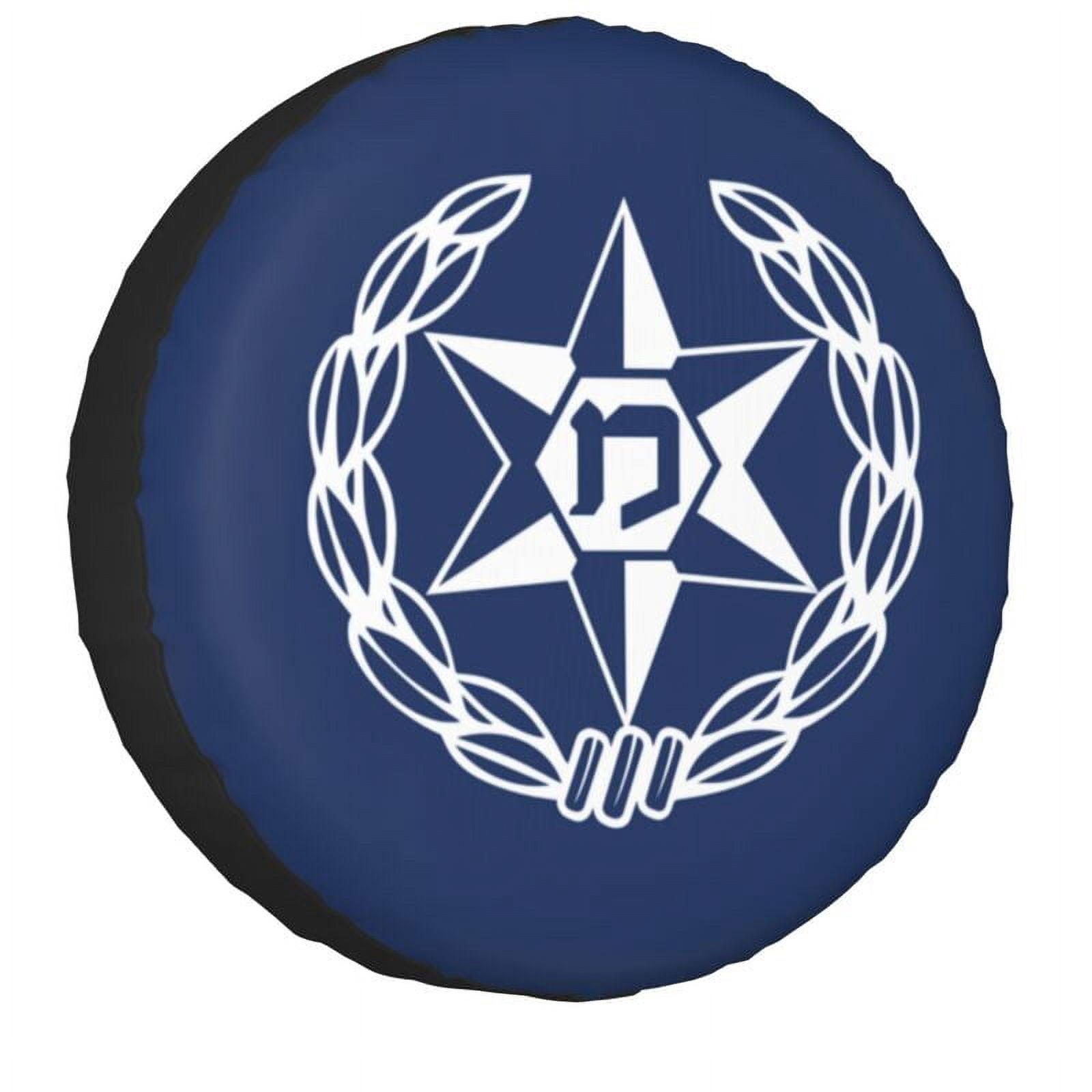 Israel Police Logo Spare Tire Cover for Prado 4WD 4x4 SUV Car Wheel ...