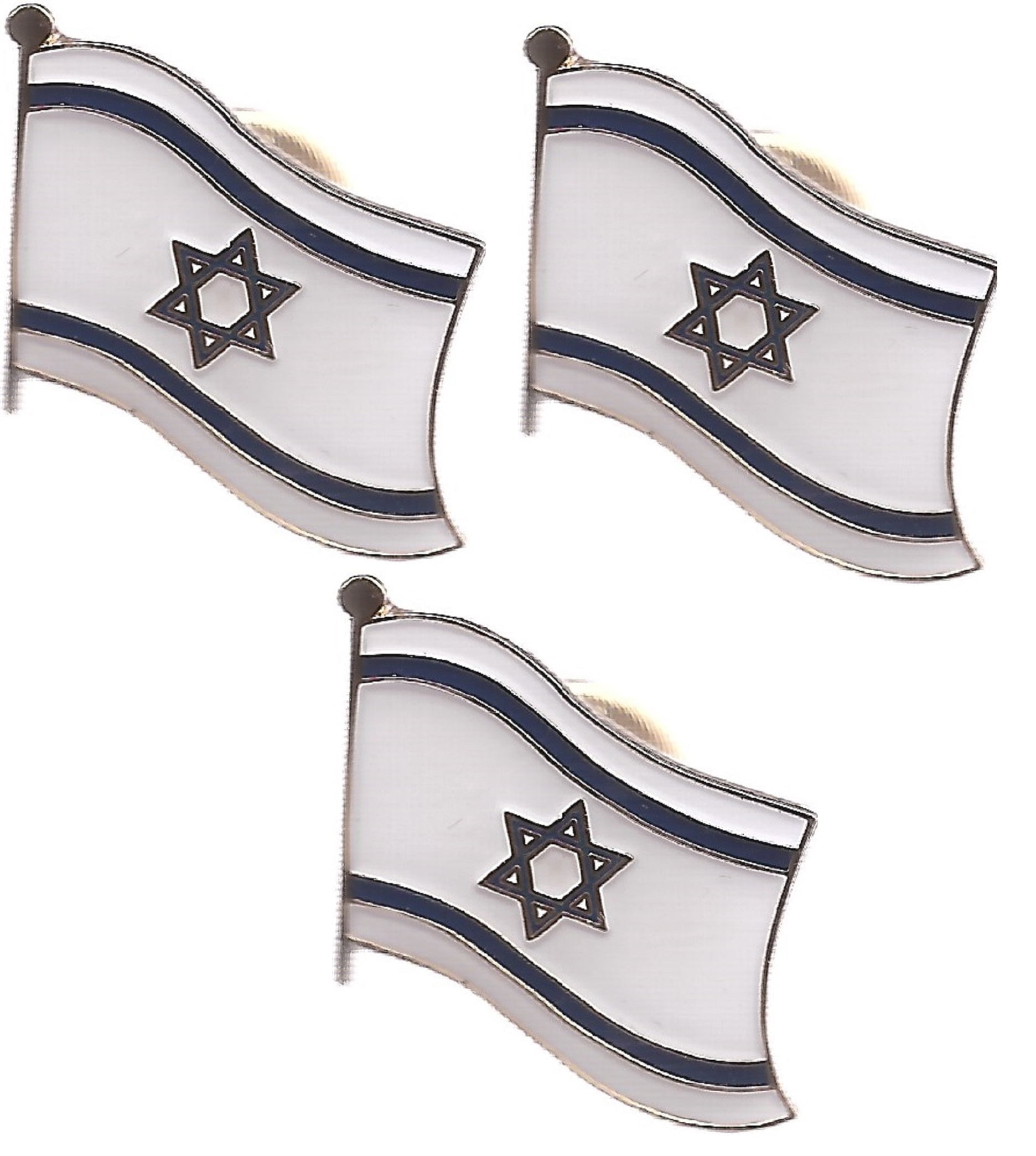 Israel Single Flag Lapel Pins, Pack of 3 - Walmart.com
