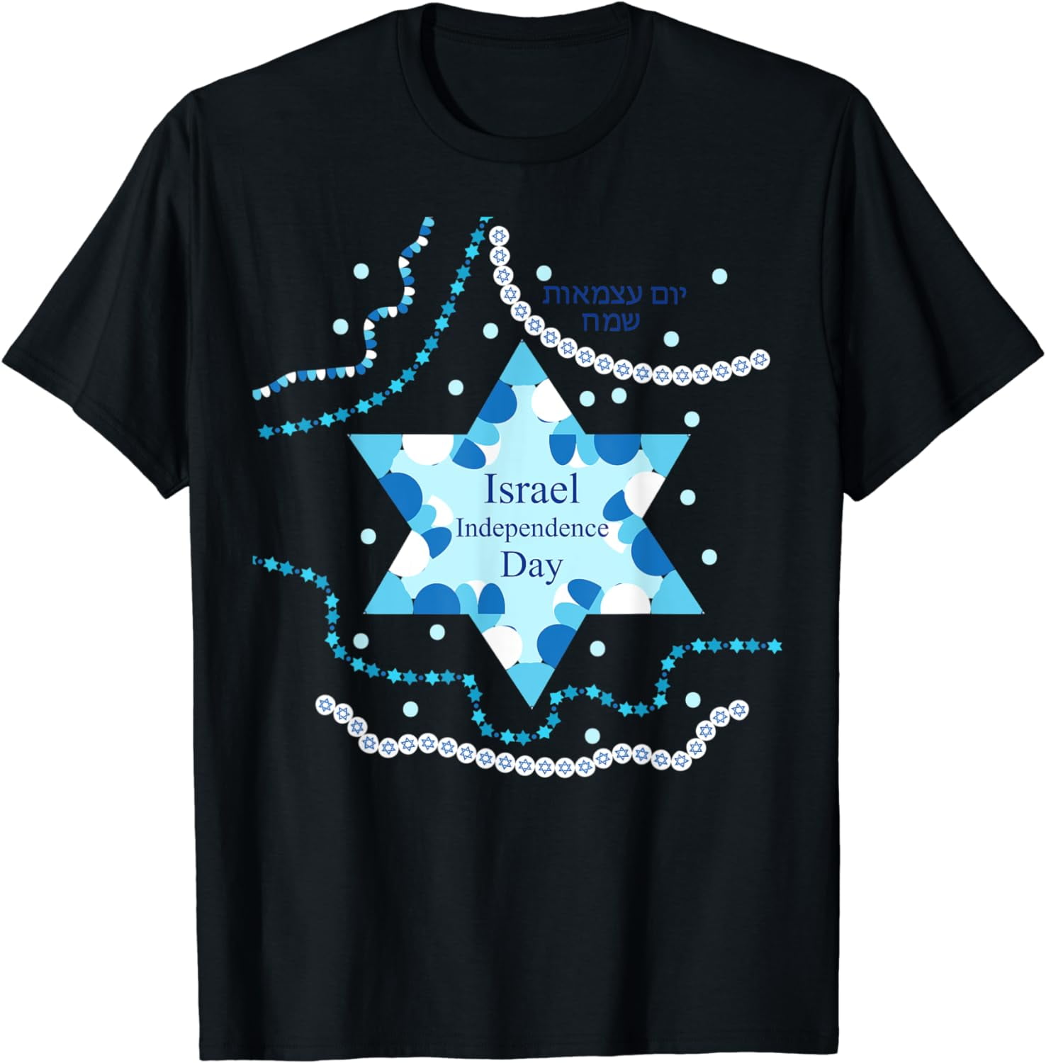 Israel T-Shirts Independence Day 72 Jewish Israeli Flag T-Shirt ...