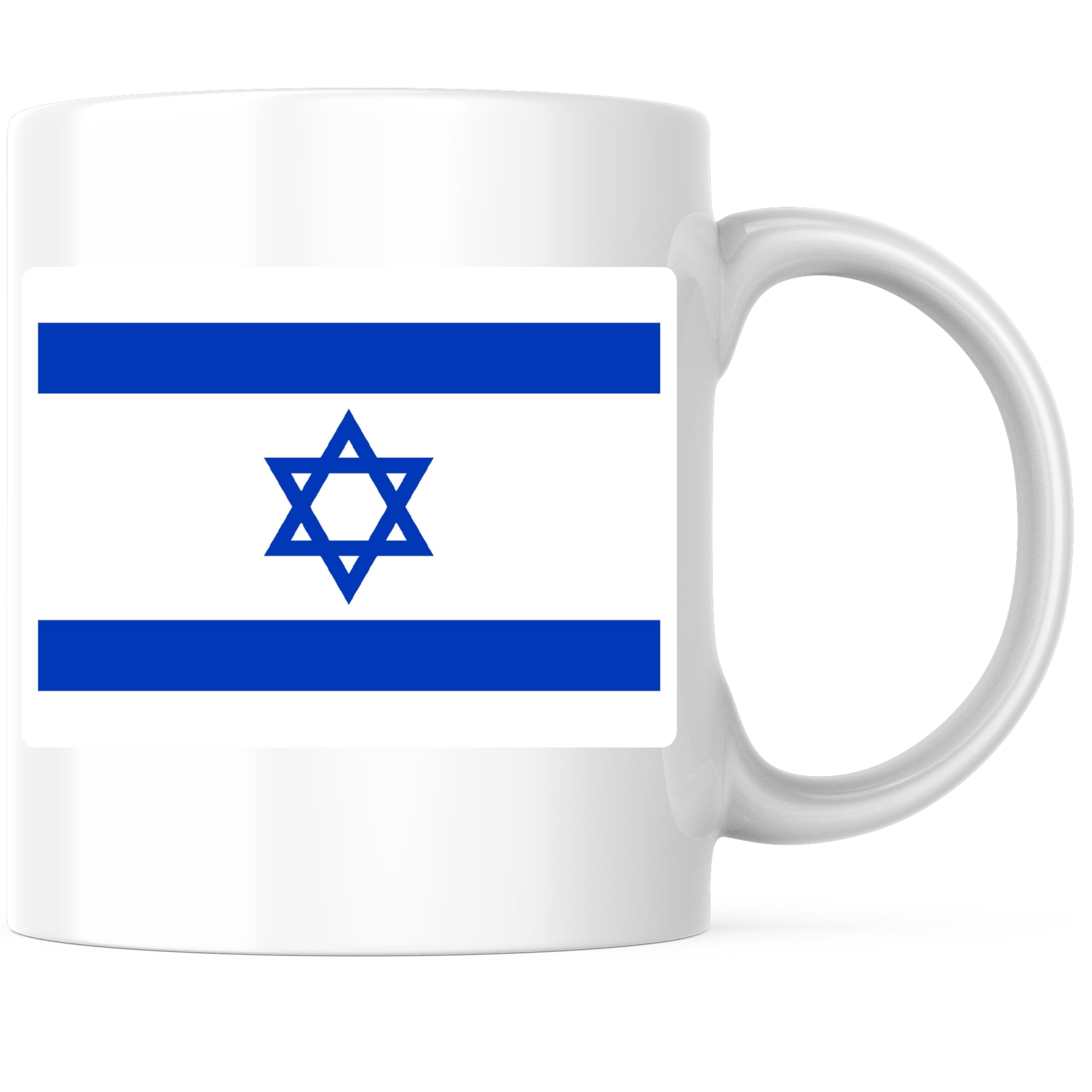 Israel World Flag Coffee Mug - Pride - 11 Ounce Coffee Mug - Printed On ...